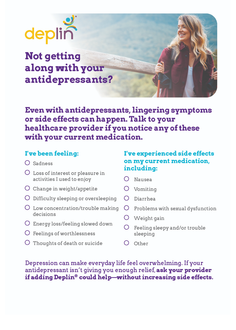 Depression Resources and Deplin® Downloads